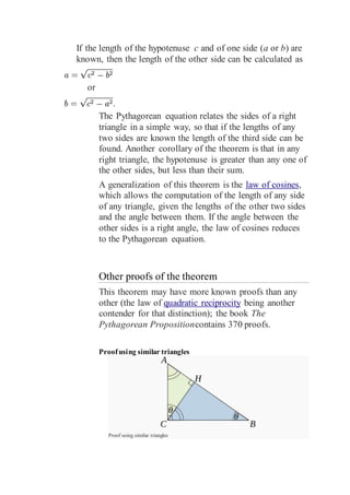 Pythagorean theorem | PDF
