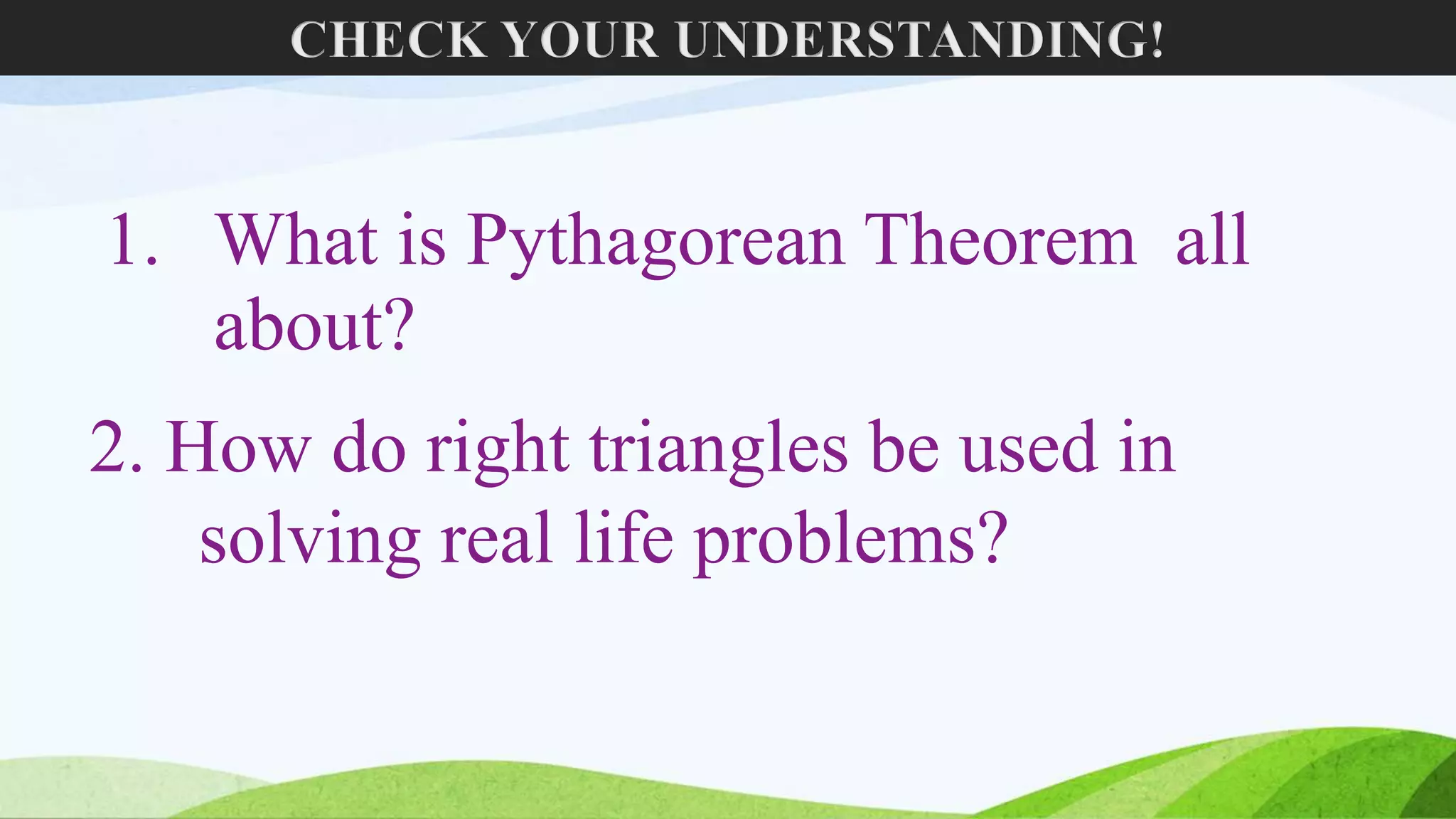 Pythagorean theorem | PPT