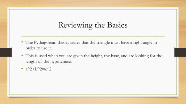 Pythagorean theorem | PPTX