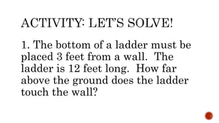 Pythagorean theorem Pythagorean theorem Pythagorean theorem.pptx