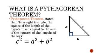 Pythagorean theorem Pythagorean theorem Pythagorean theorem.pptx