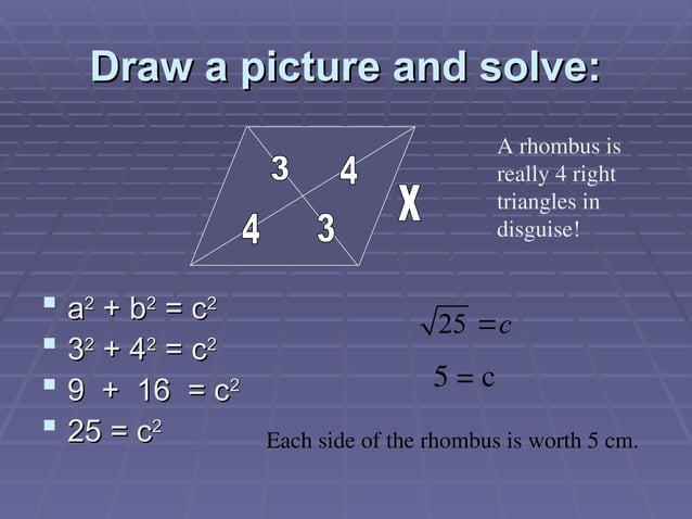 Pythagorean Theorem and its application to real life situation ppt | PPT