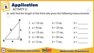Pythagorean Theorem.pptxhugyfrderawstdfyug | PPTX