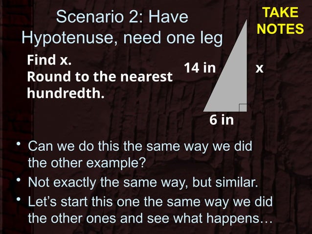Pythagorean Theorem.powerpoint for grade 9 | PPTX