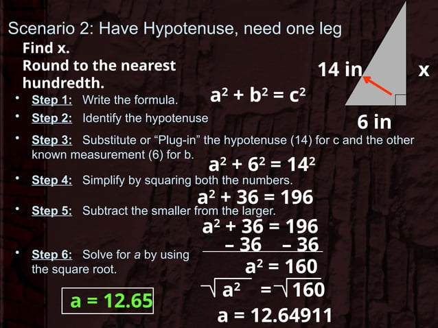Pythagorean Theorem.powerpoint for grade 9 | PPTX
