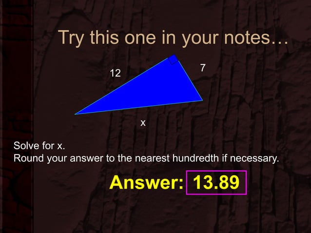 Pythagorean Theorem.powerpoint for grade 9 | PPTX