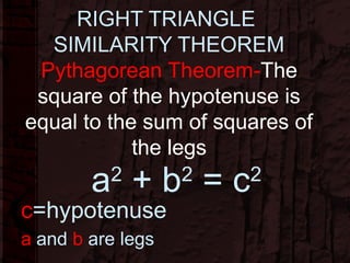 Pythagorean Theorem.powerpoint for grade 9 | PPTX