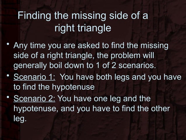 Pythagorean Theorem.powerpoint for grade 9 | PPTX