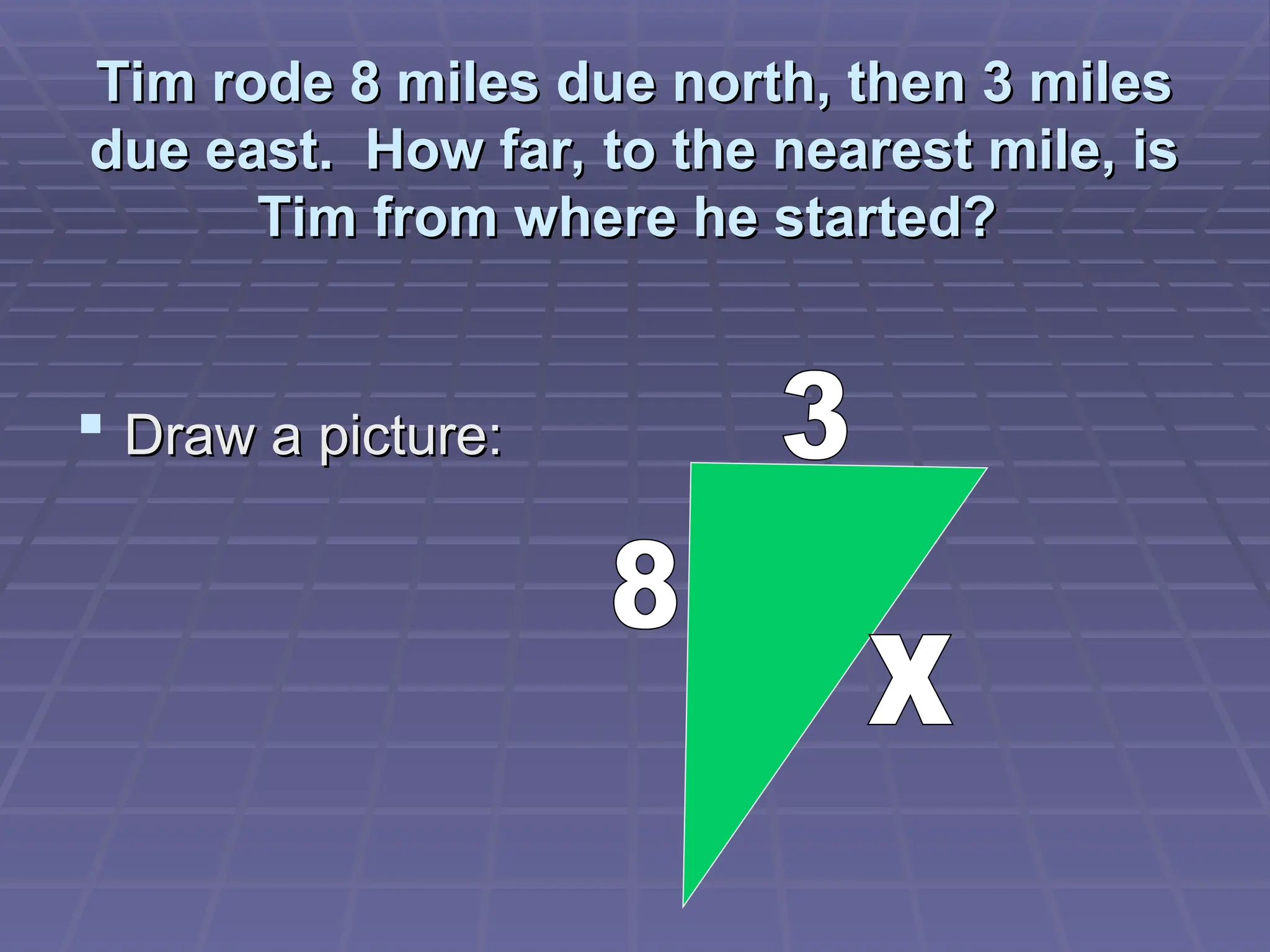 SOLVING THE THIRD SIDE OF TRIANGLE USING PYTHAGOREAN THEOREM.ppt