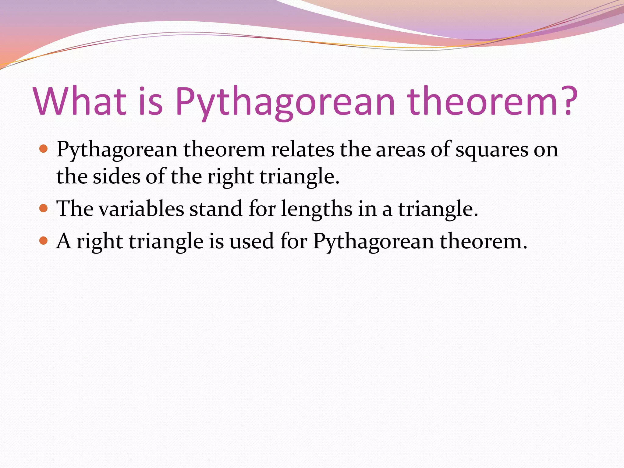 Pythagorean theorem and distance formal power point | PPTX | Physics | Science