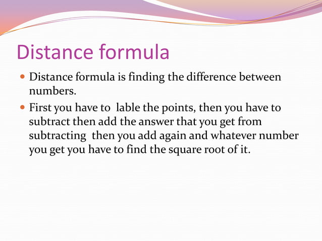 Pythagorean theorem and distance formal power point | PPTX | Physics | Science
