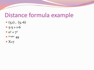 Pythagorean theorem and distance formal power point | PPTX | Physics | Science