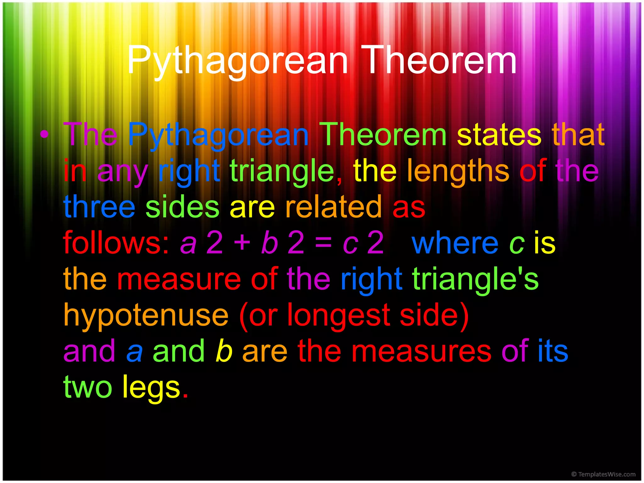 Pythagorean theorem and distance formula | PPT | Physics | Science