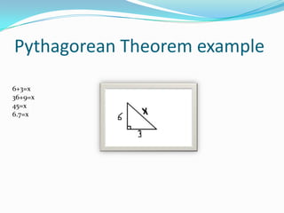 Pythagorean theorem and distance formula | PPTX