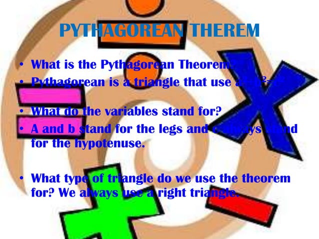 Pythagorean theorem and distance formula | PPTX