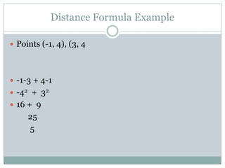 Pythagorean Theorem And Distance Formula | PPTX