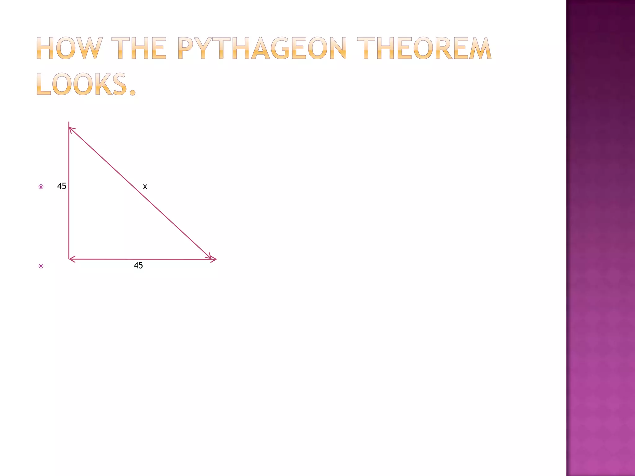 Pythagorean theorem and distance formula | PPTX