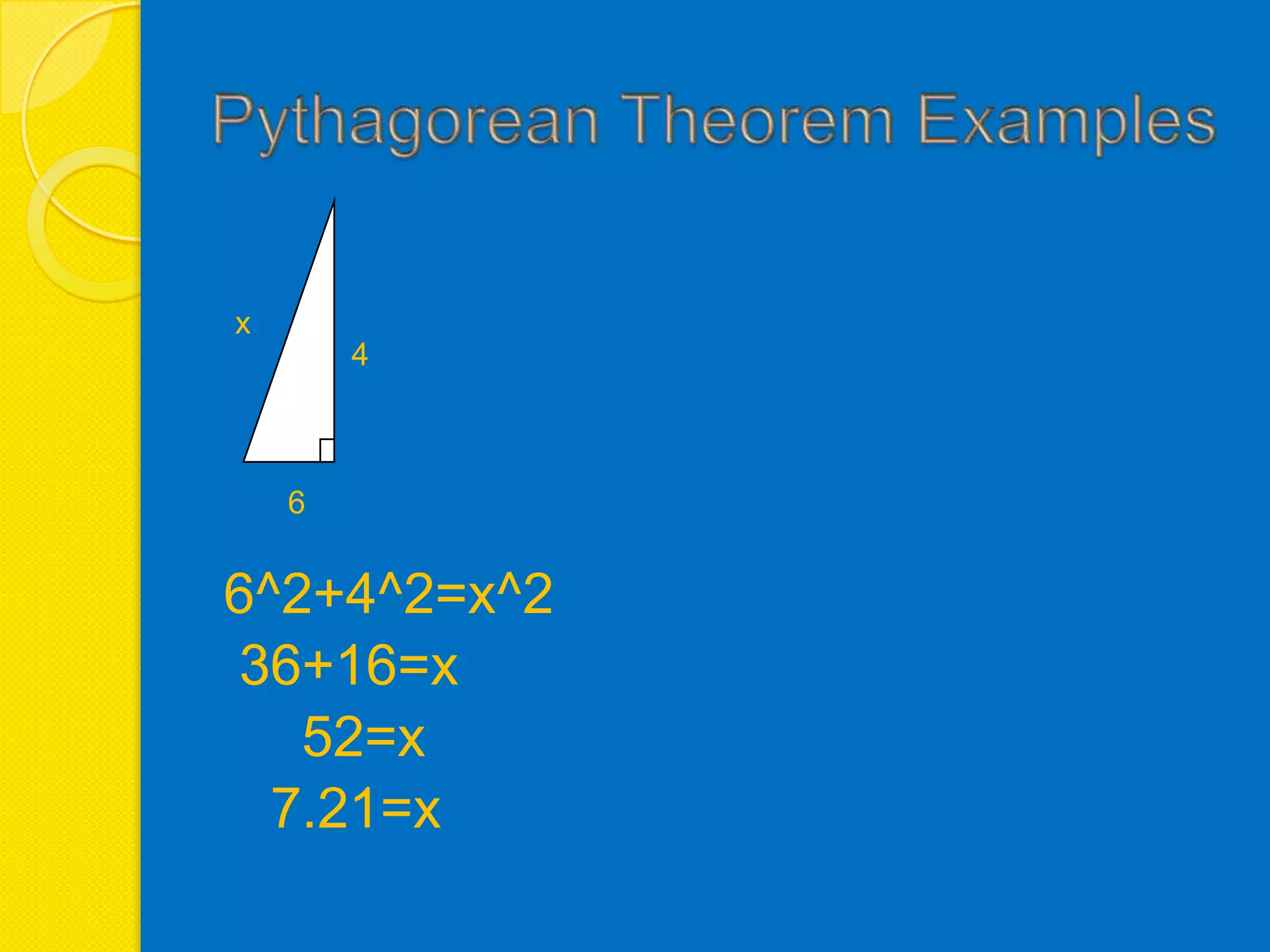 Pythagorean theorem and distance formula | PPTX