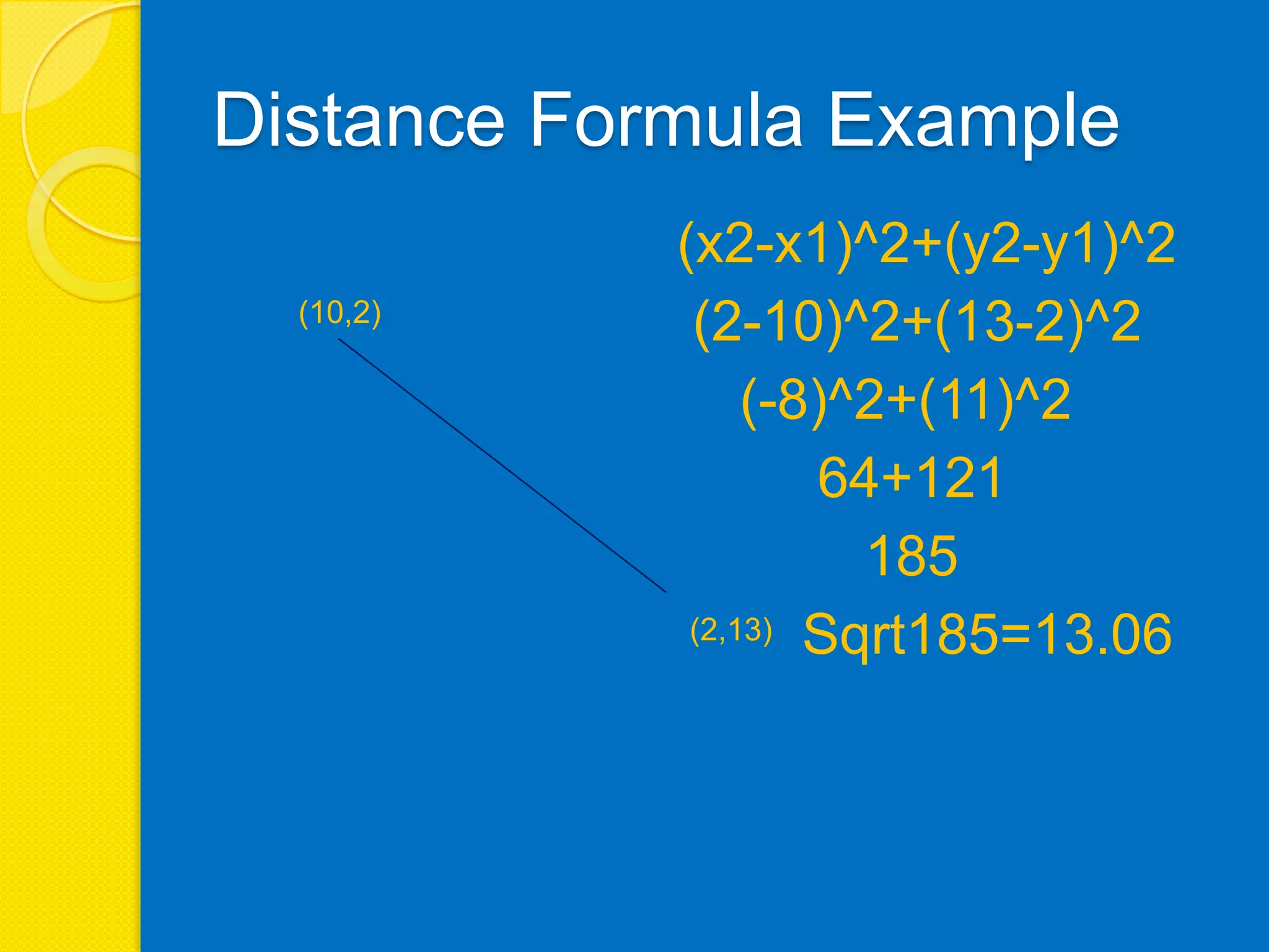 Pythagorean theorem and distance formula | PPTX