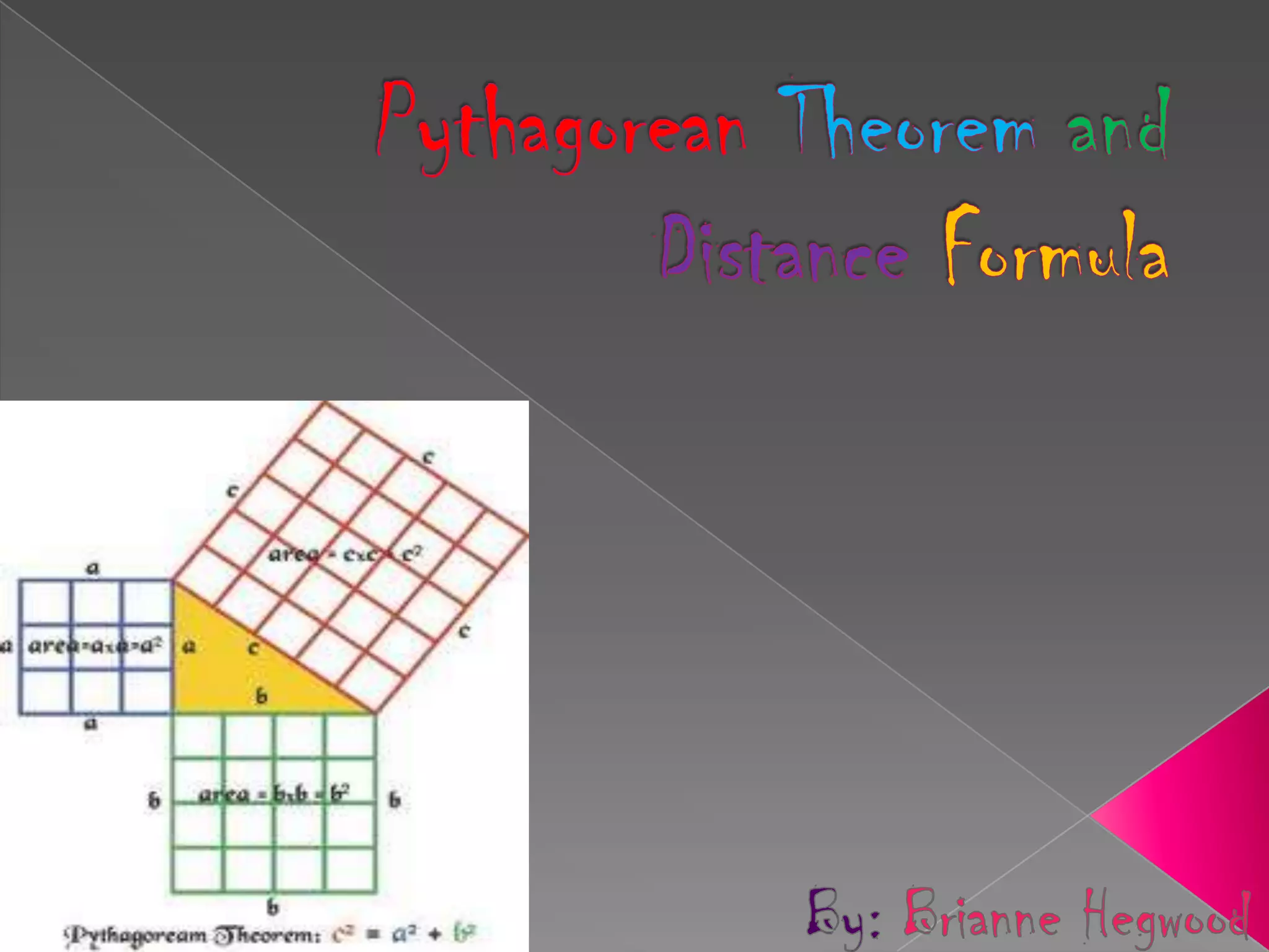 Pythagorean theorem and distance formula | PPTX