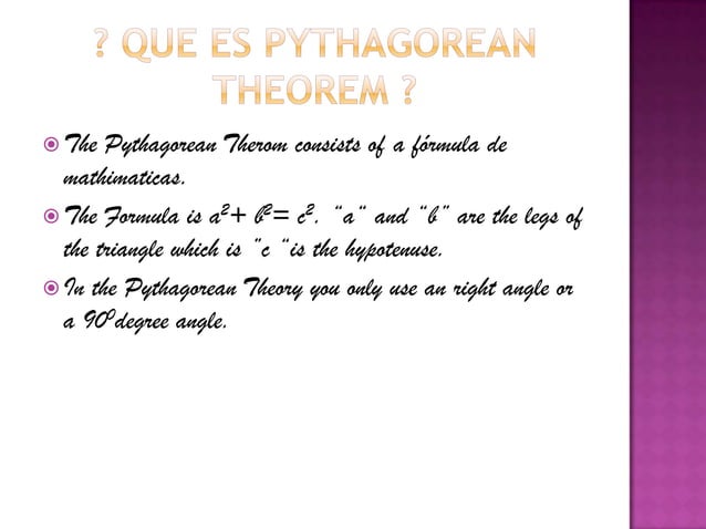 Pythagorean theorem and distance formula | PPTX