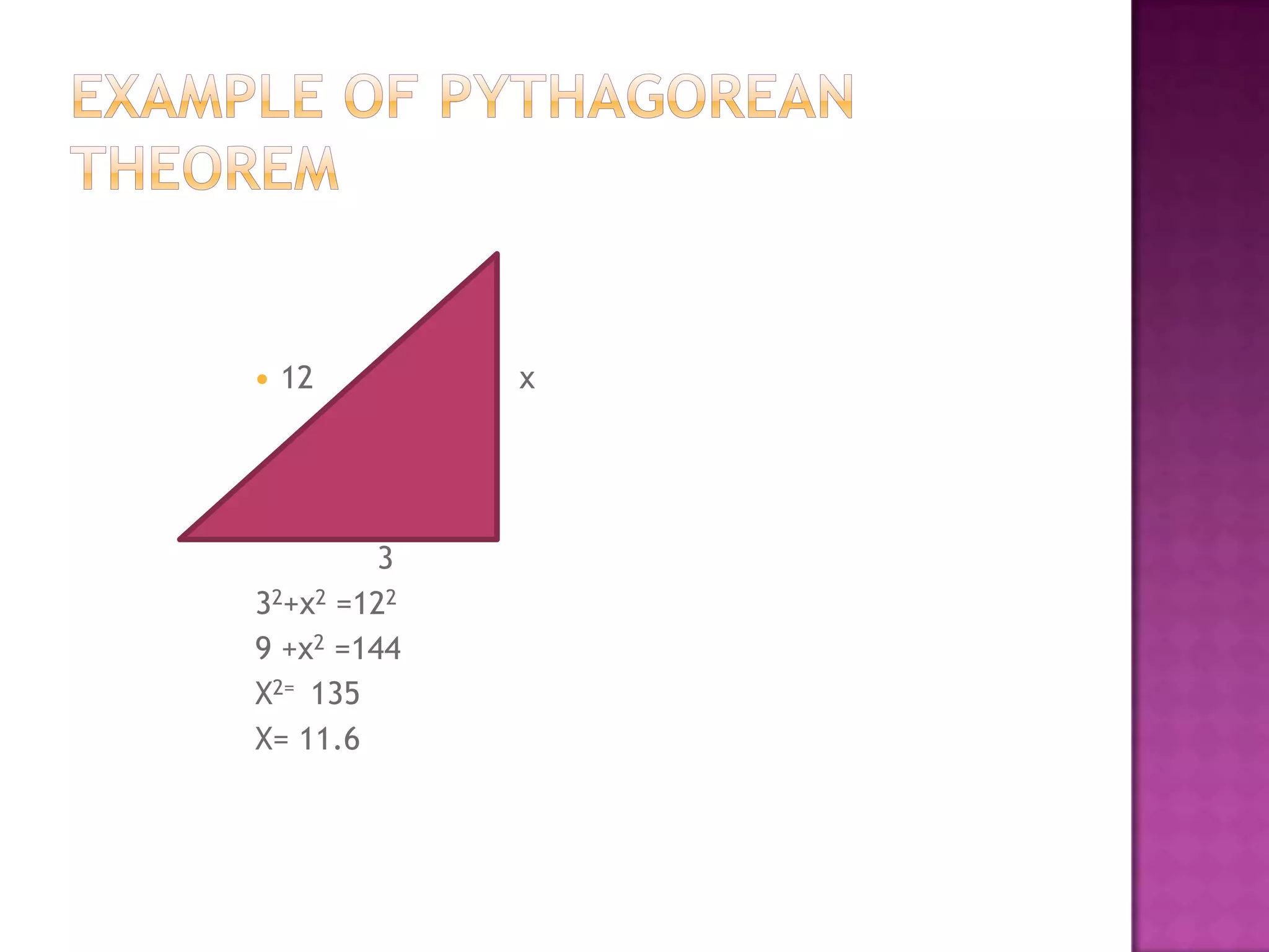 Pythagorean theorem and distance formula | PPTX