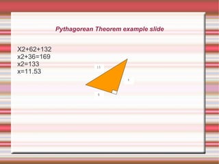 Pythagorean theorem and distance formula | ODP