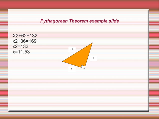 Pythagorean theorem and distance formula | ODP