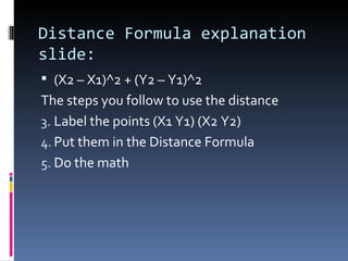 Pythagorean theorem and distance formula | PPT