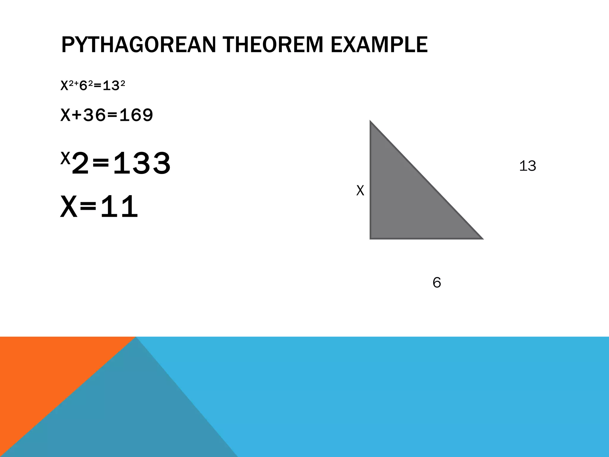 Pythagorean theorem and distance formula | PPT