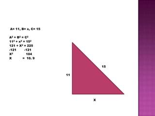 Pythagorean theorem and distance formula | PPT