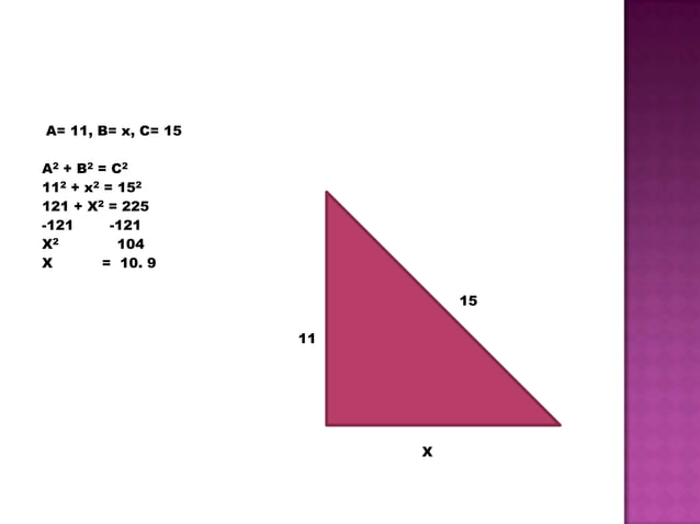 Pythagorean theorem and distance formula | PPT