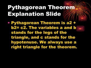 Pythagorean theorem and distance formula power point | PPT | Physics | Science