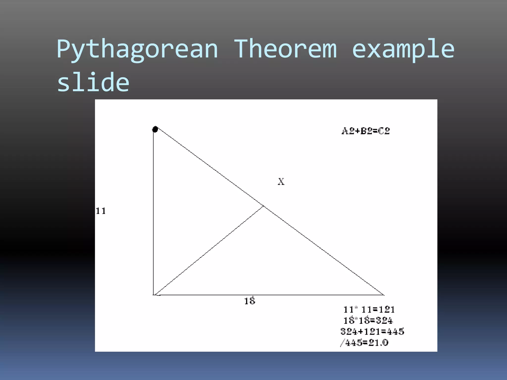 Pythagorean theorem and distance formula power point | PPTX | Physics | Science