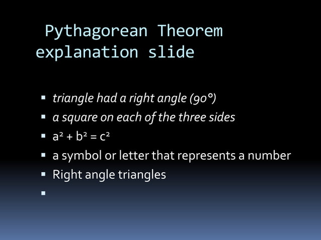 Pythagorean theorem and distance formula power point | PPTX | Physics | Science