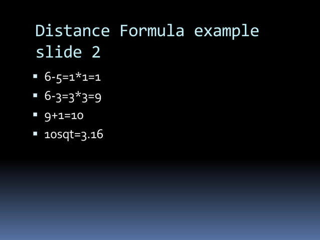 Pythagorean theorem and distance formula power point | PPT