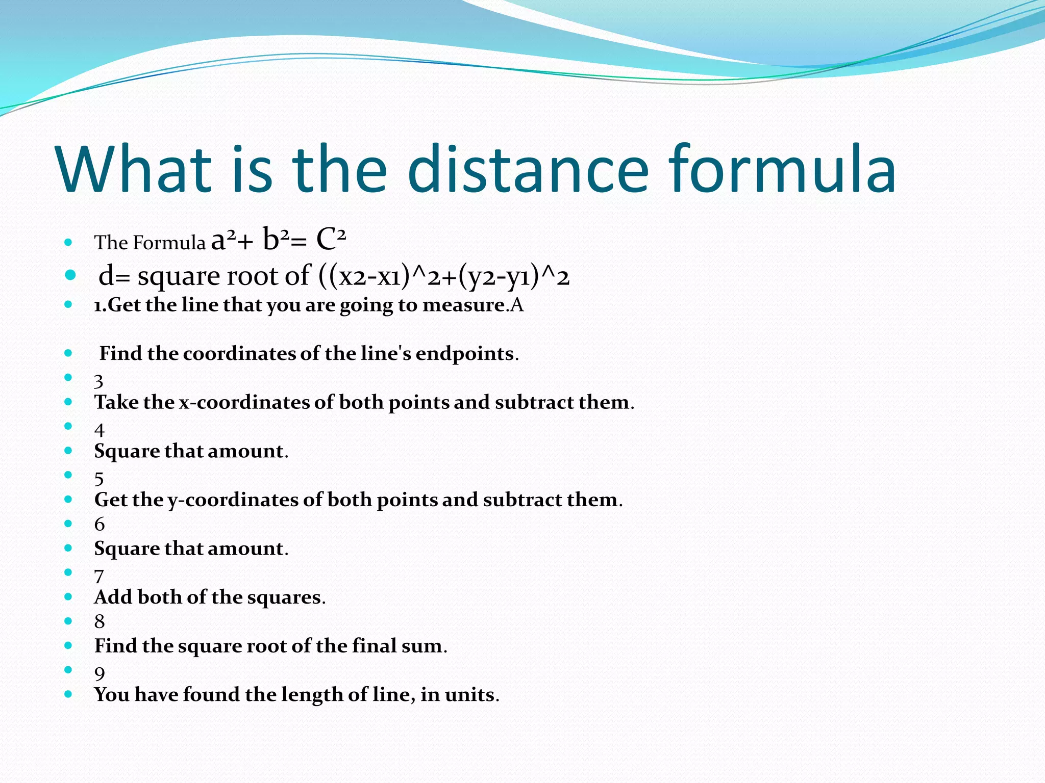 Pythagorean theorem & distance formula ppt | PPT