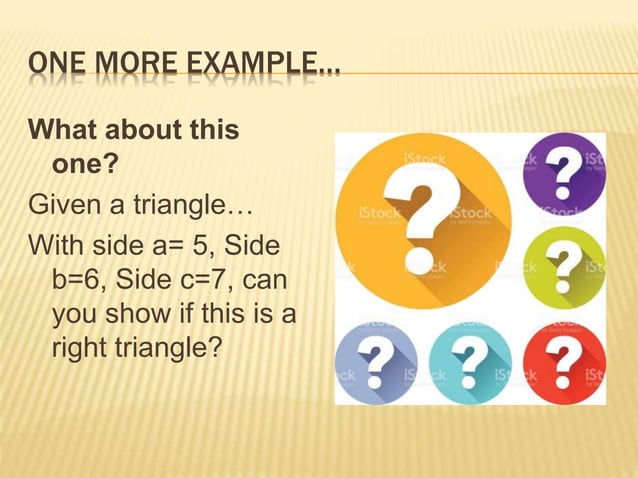 Pythagorean theorem fun dr | PPT