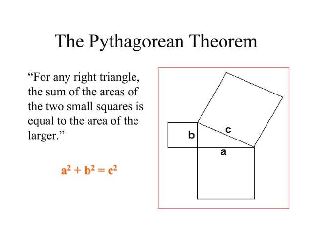 PYTHAGOREAN THEOREM | PPT