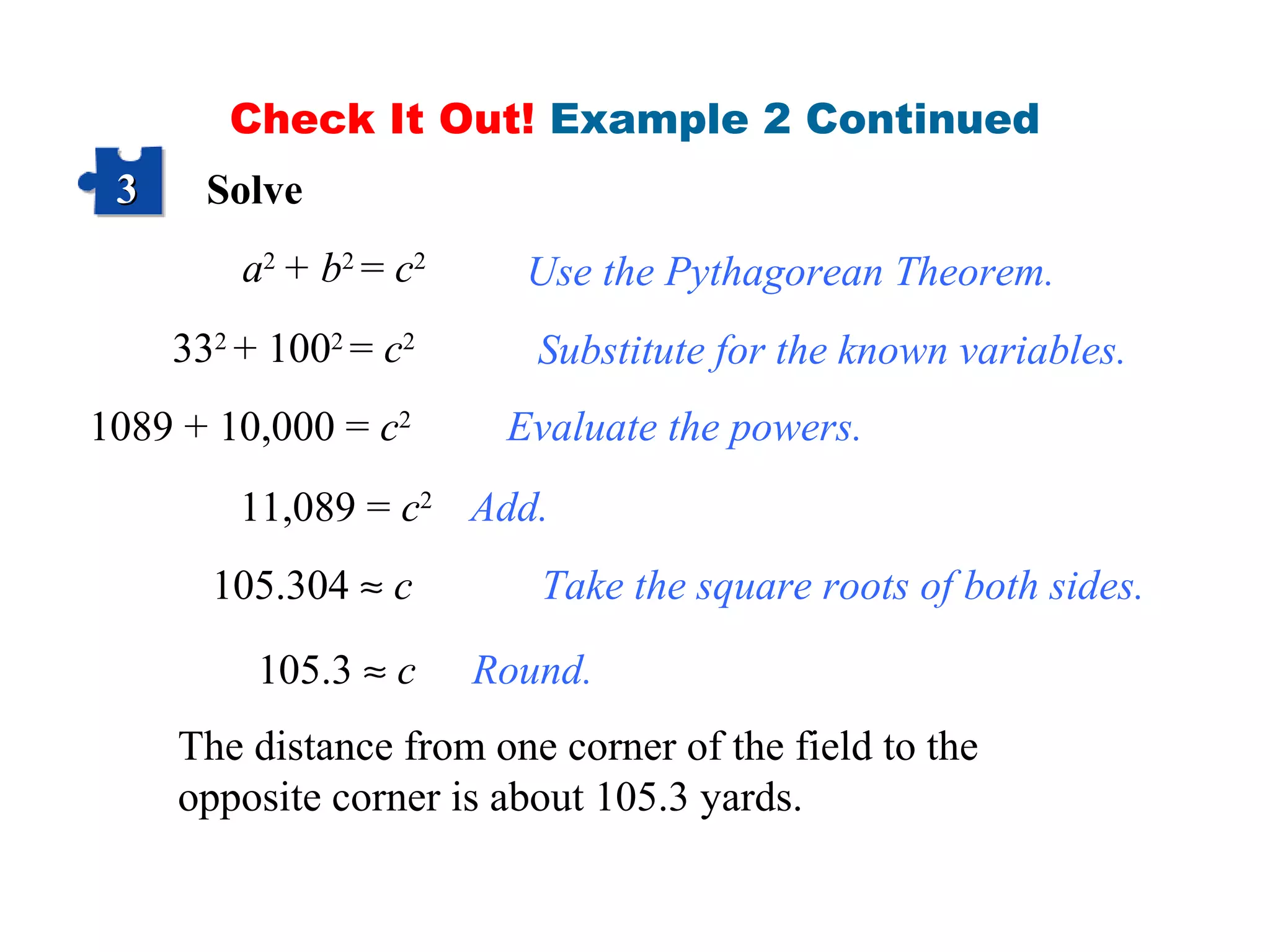 Pythagorean theorem instructional power point (5) | PPT | Baseball | Sports