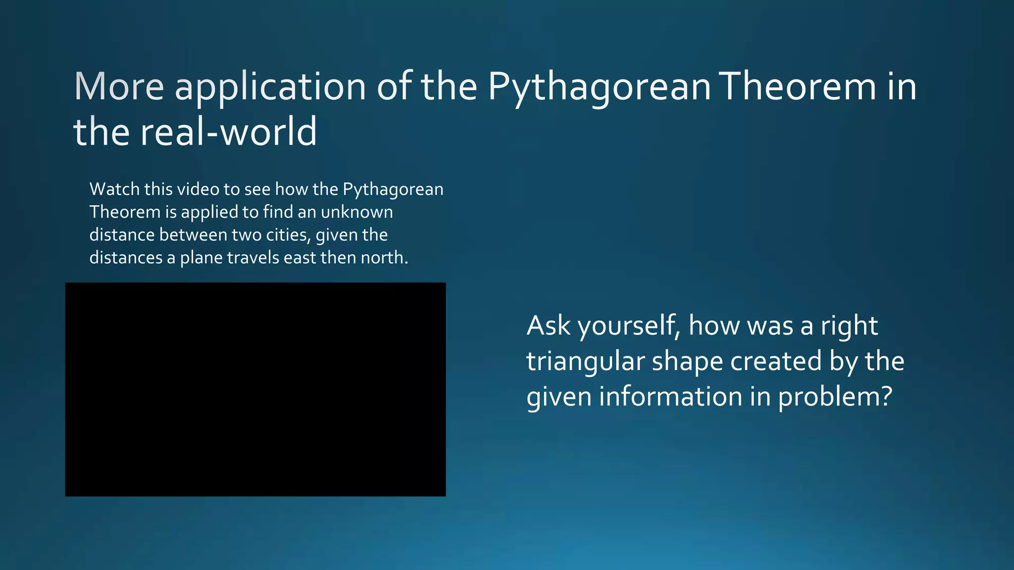 Pythagorean theorem lesson presentation | PPTX