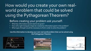 Pythagorean theorem lesson presentation | PPTX