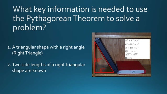 Pythagorean theorem lesson presentation | PPT