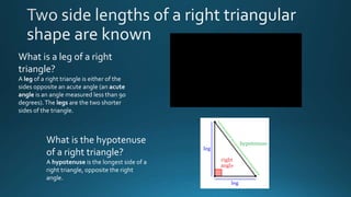 Pythagorean theorem lesson presentation | PPTX