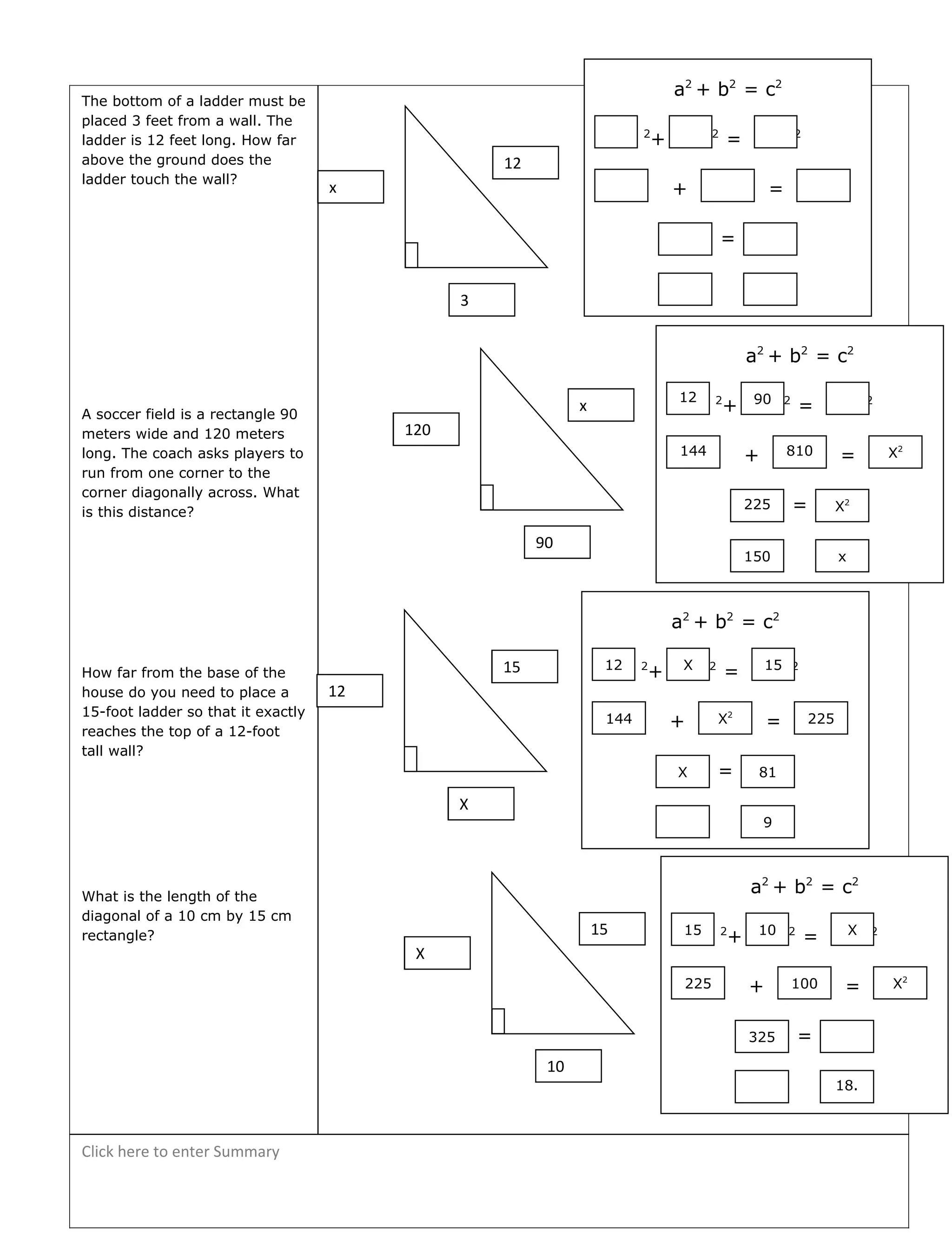 Pythagorean theorem notes | DOC | Physics | Science