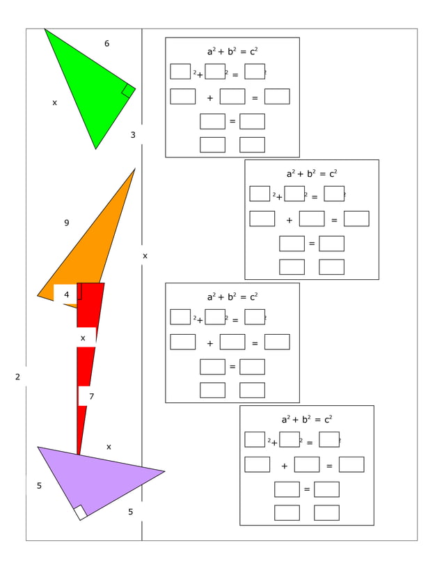 Pythagorean theorem notes | DOC | Physics | Science