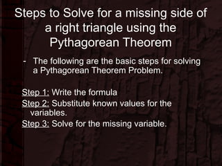 Comprehensive Guide to Solving Right Triangles Using the Pythagorean ...