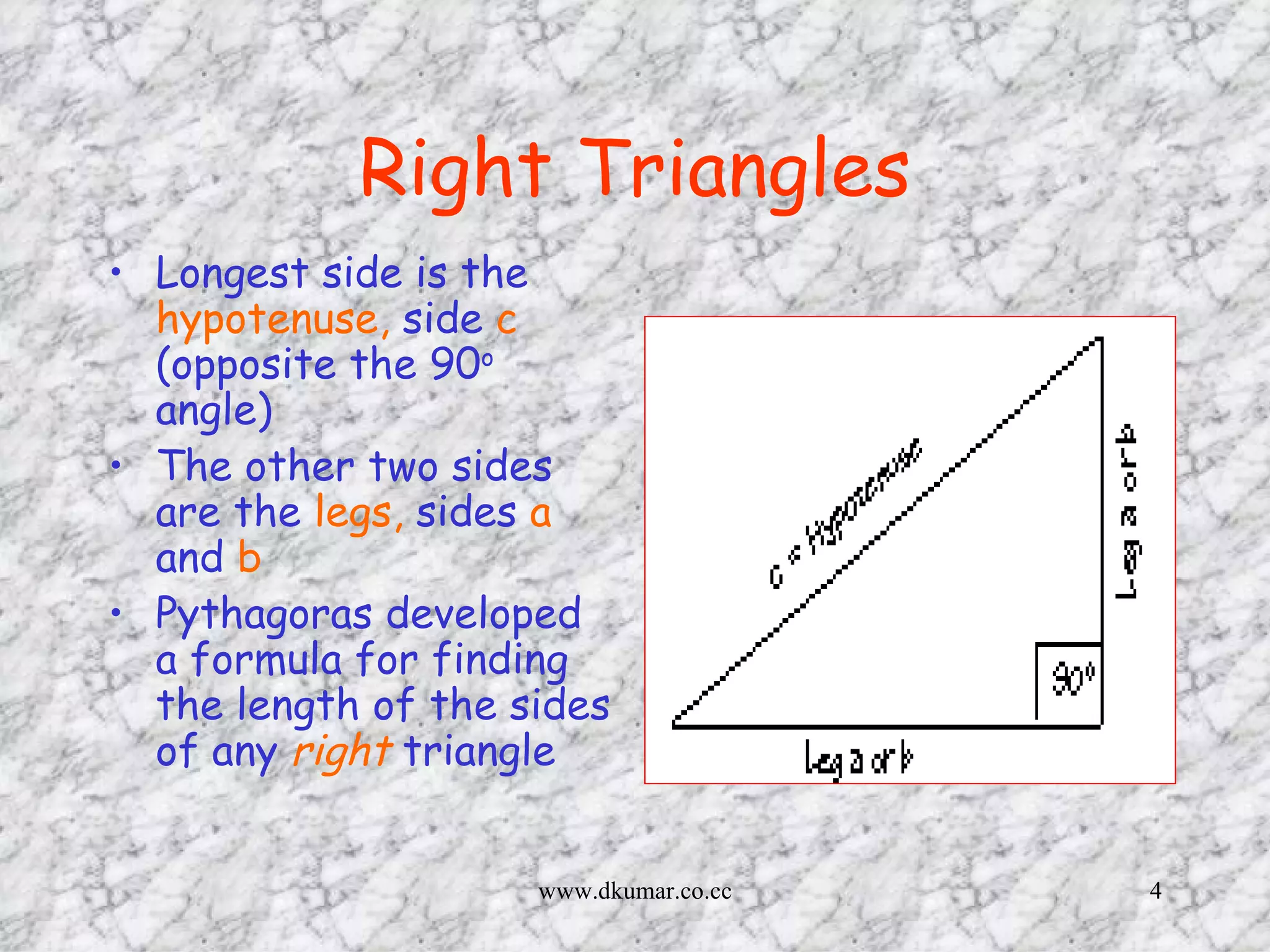 Pythagorean theorum revised | PPT