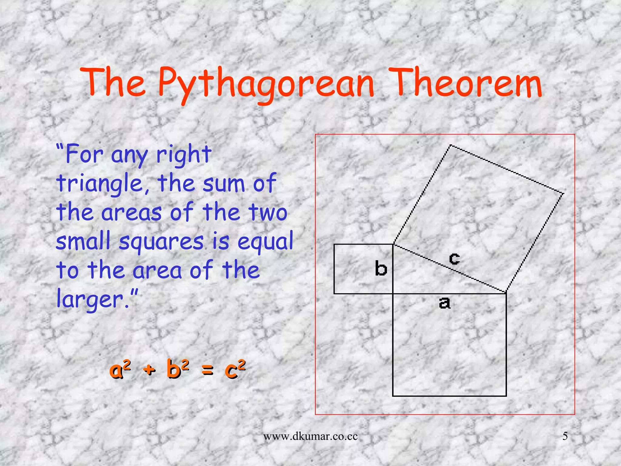 Pythagorean theorum revised | PPT