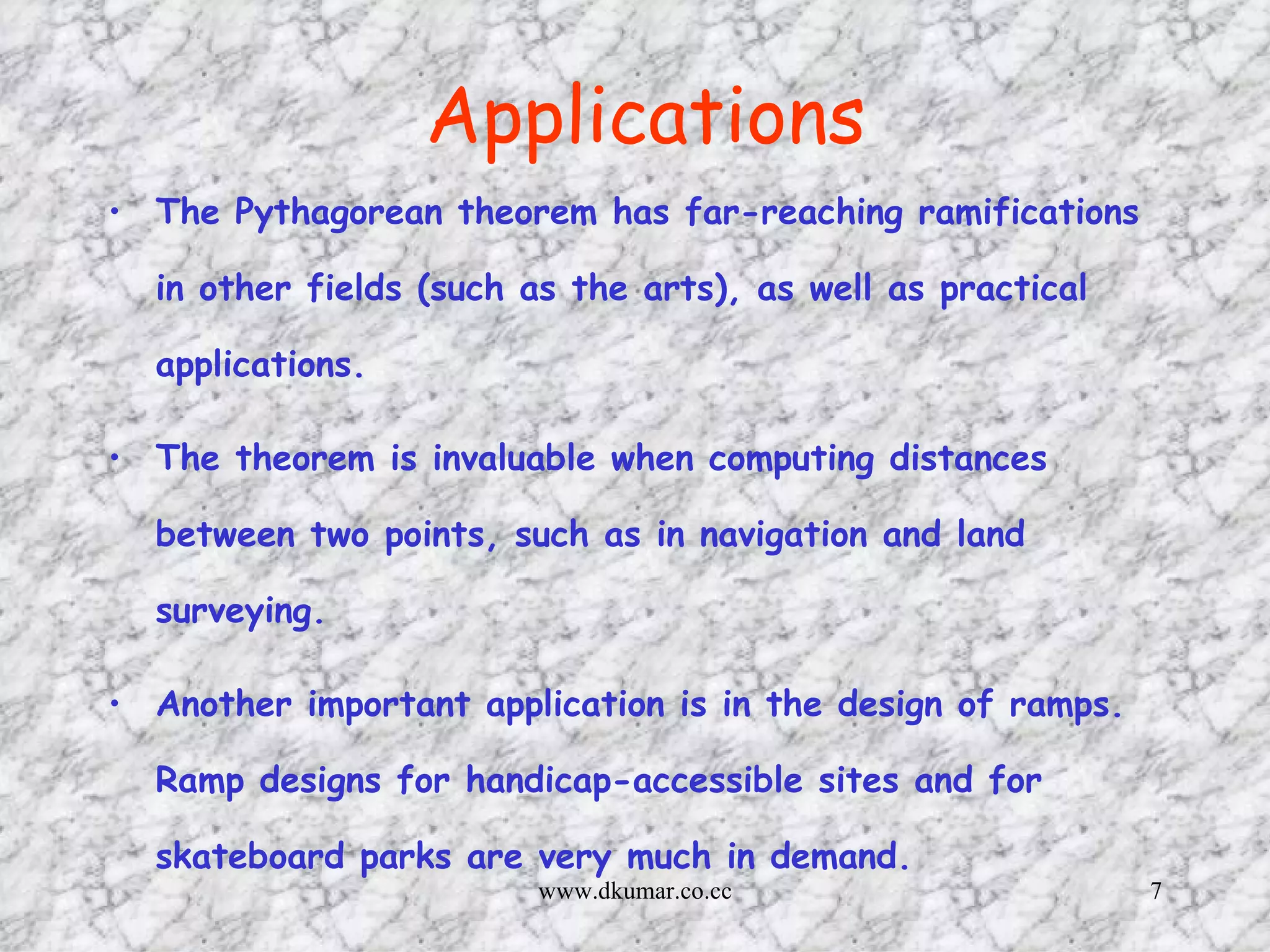 Pythagorean theorum revised | PPT